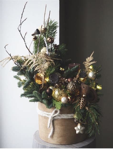 Пин от пользователя Марианна Гуйван на доске новогодний декор Рождественские цветочные