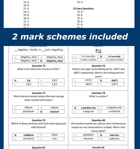 Atomic Structure Quiz GCSE Powerpoint Sheets Teaching Resources