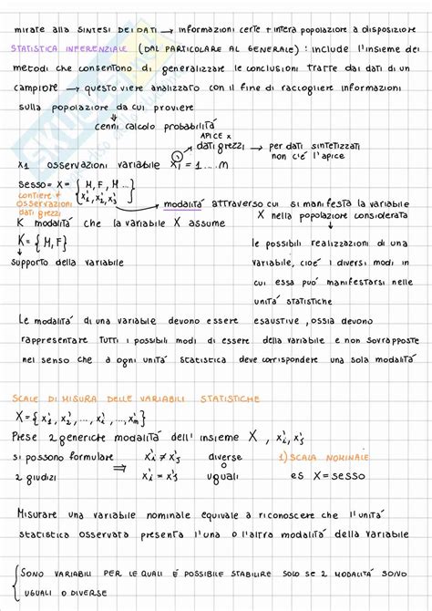 Riassunto Esame Statistica Prof Chelli Francesco Maria Libro Consigliato Statistica Principi