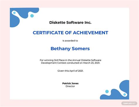 Certificate Template Software