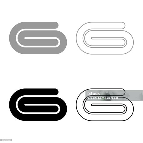 접힌 목욕 냅킨 세트 아이콘 회색 검은 색 벡터 일러스트 레이 션 이미지 솔리드 채우기 윤곽선 윤곽선 얇은 플랫 스타일의 수건