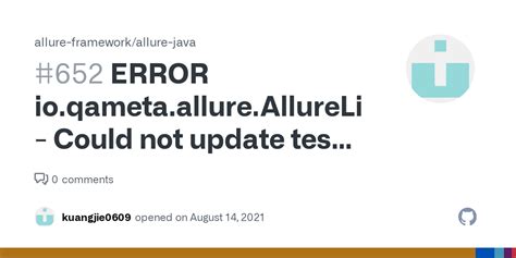Error Ioqametaallureallurelifecycle Could Not Update Test Fixture Test Fixture With Uuid