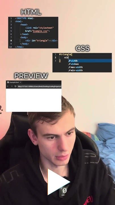 How To Create A Triangle In Html And Css Day 83 Of Becoming A