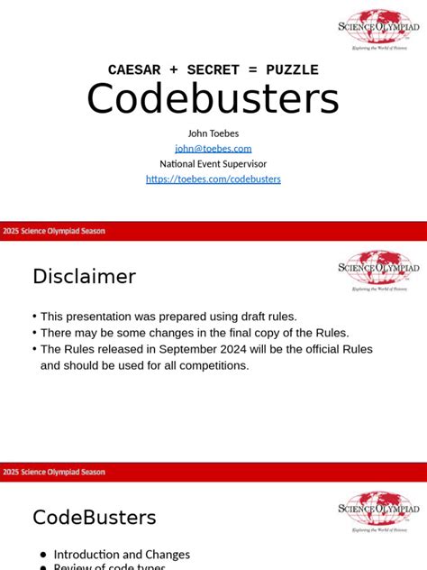 25 Codebusters Summer Workshop Slides Pdf Cryptanalysis Encryption