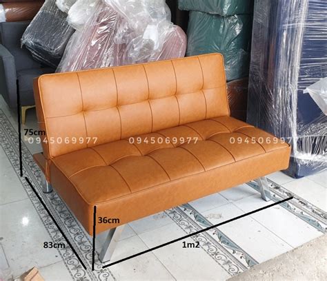Ghế Sofa Bed Mini Ngắn 1m2 Sopha Giường Nhỏ Gọn Phòng Trọ Căn Hộ