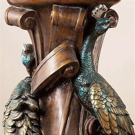 325 Rustic Peacock Plant Stand Indoor Multi Colored Freestanding Plan