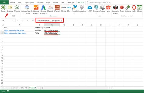 Get HTML Meta Content Of A Page In Excel