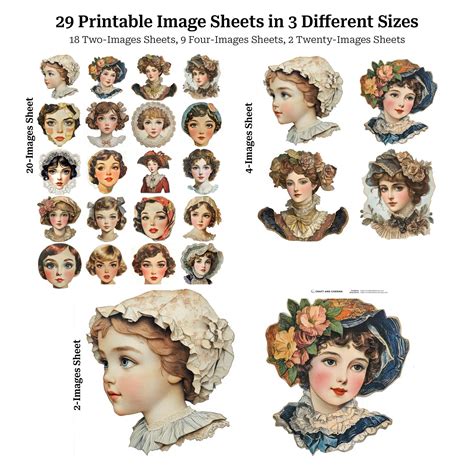 36 Vintage Victorian Paper Doll Art Vintage Ephemera Victorian