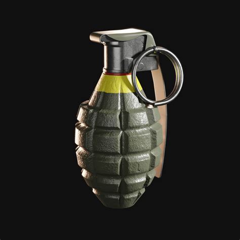 Mk 2 Grenade Model Turbosquid 2102318