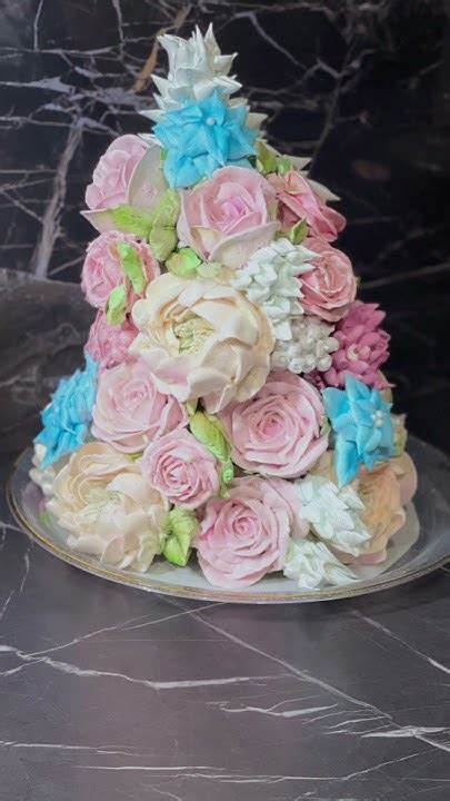 Зефіна ялинка та зефірна вазочка з магноліями Youtube