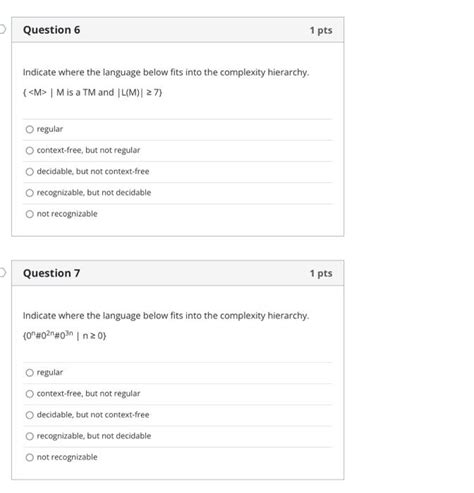 Solved Indicate Where The Language Below Fits Into The