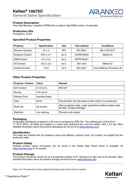 Keltan 10675c Pdf Specification Technical Standard Patent