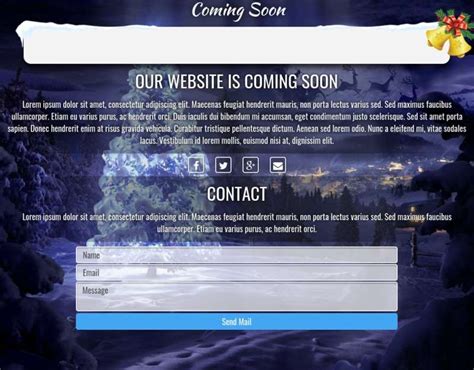 Html5带音乐背景的圣诞节倒计时页面模板