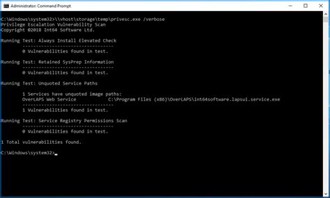 Privilege Escalation Vulnerability Scan — Скачать