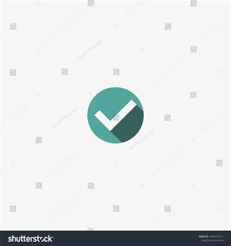 Green Checkmark Icon Circle Tick Symbol เวกเตอรสตอก ปลอดคาลขสทธ Shutterstock