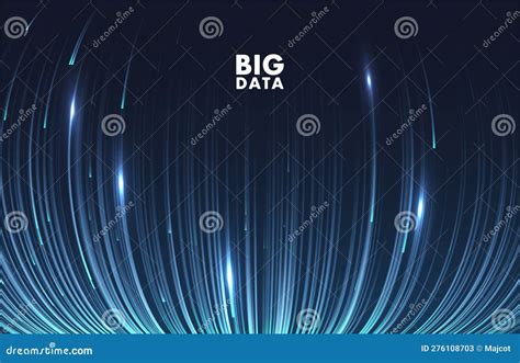 Big Data Flow Representation Stock Vector Illustration Of Abstract Stream 276108703