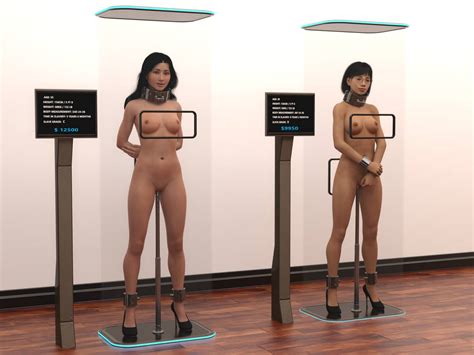 Rule 34 2girls 3d Arms Behind Back Black Hair Bondage Breasts Collar