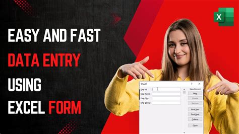 Data Entry Using Excel Form Excel Dataentry Exceltips Youtube
