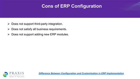 Differences Between Configuration And Customization In Erp