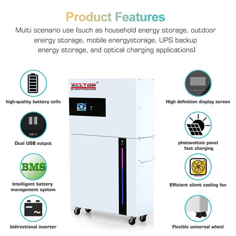 All In One 5kw Hybrid Solar Inverter Lithium Battery For Home Energy