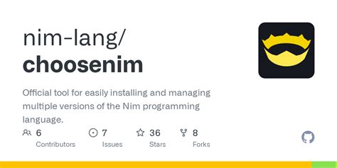 github nim lang choosenim official tool for easily installing and managing multiple versions