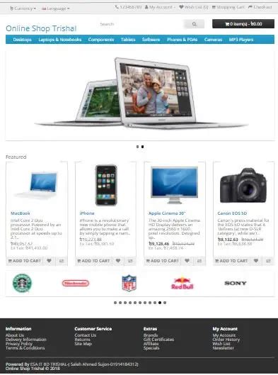 Online Shopping Ecommerce Sourcecodester