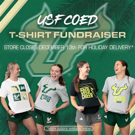 Usf Coed Cheerleading Its T Shirt Time Bulls Fans Help Support Our