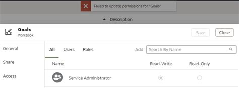 Edit Permissions FDI Prebuilt Content Oracle Analytics