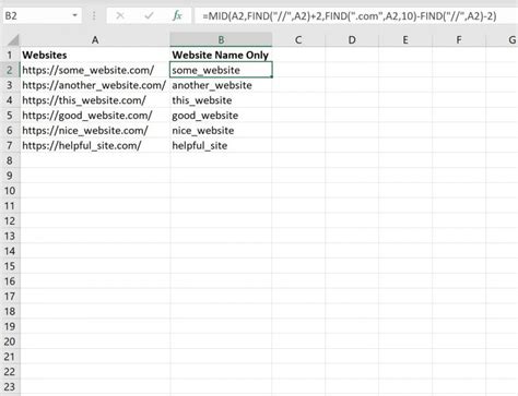 Excel How To Use Mid Function For Variable Length Strings