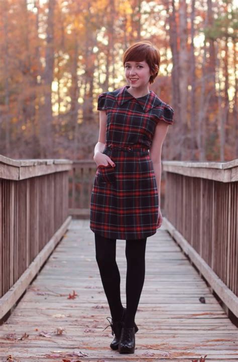 The Presence Of A Cat Layering Outfits Fall Outfits Cute Outfits Cottagecore Dress Plaid