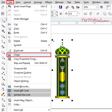 Cara Desain Cepat Dengan Clone Tool Coreldraw