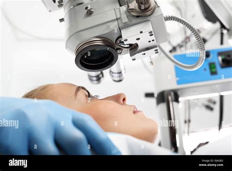 Eye Examination Computer Aided Visual Acuity The Patient During An