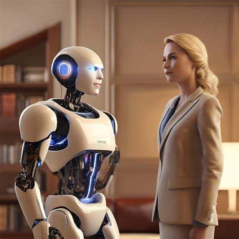 Premium Photo A Robot Translator Assisting In Diplomatic Negotiations
