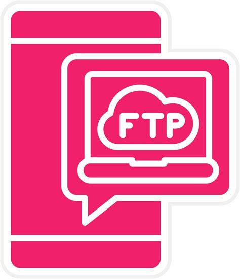 Ftp Protocolo Vector Icono Estilo 22439997 Vector En Vecteezy