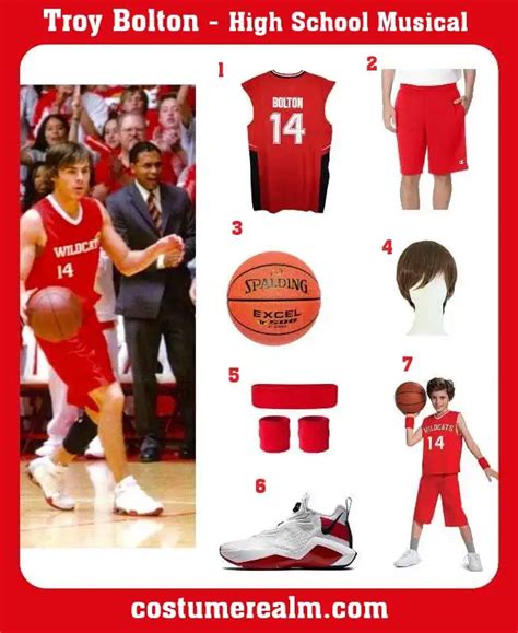 Troy Bolton Costume Costume Realm