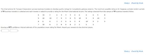 Solved Develop A 95 Confidence Interval Estimate Of The