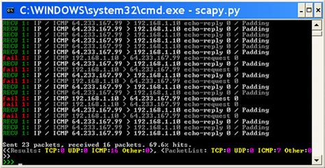 Scapy Interactive Network Packet Manipulation Darknet Hacking