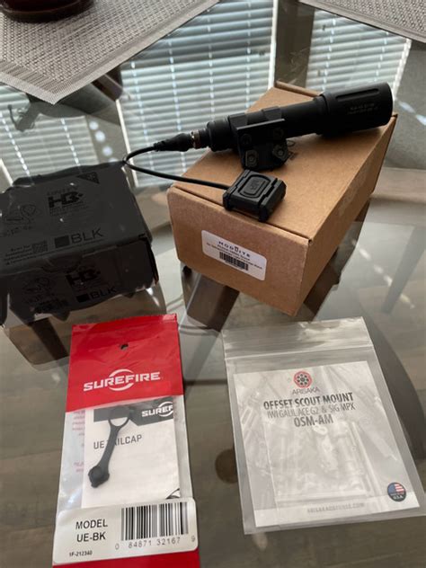 Modlite PLHv2 18650 SF UE BK ModButton Lite Arisaka Offset Scout Mount Galil ACE SIG MPX