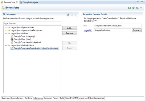 Sample Codes For Developer Adding Functionality In Sample View Show