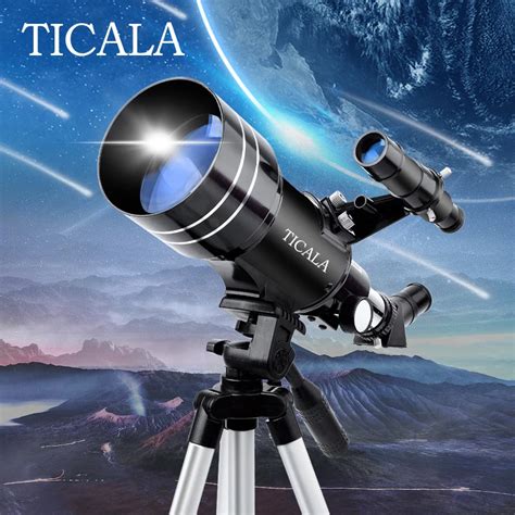 Астрономический телескоп TICALA 150X для детей, 70 мм, рефракторные ...
