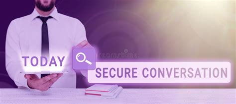 Conceptual Caption Secure Conversation Business Idea Secured Encrypted Communication Between
