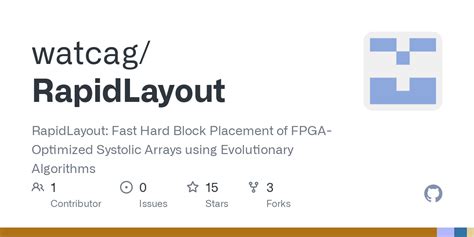 Github Watcagrapidlayout Rapidlayout Fast Hard Block Placement Of