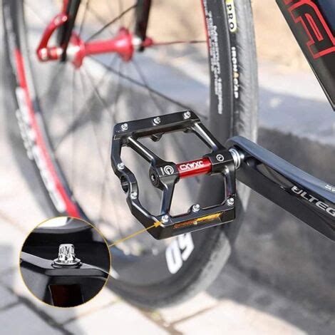 Pédales De Vélo Avec Réflecteurs Aluminium Antidérapant 9 16 Pouces Pour