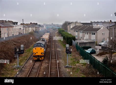 2 Direct Rail Services Class 37 Locomotives 37606 37602 On The Rear