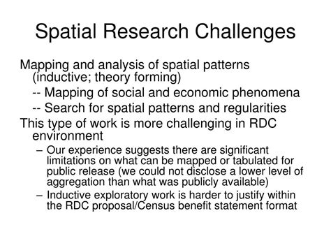 Ppt Spatial Research In The Rdc Environment Challenges And