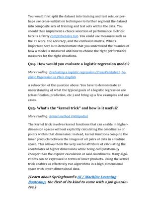 Machine Learning Interview Questions Answers PDF