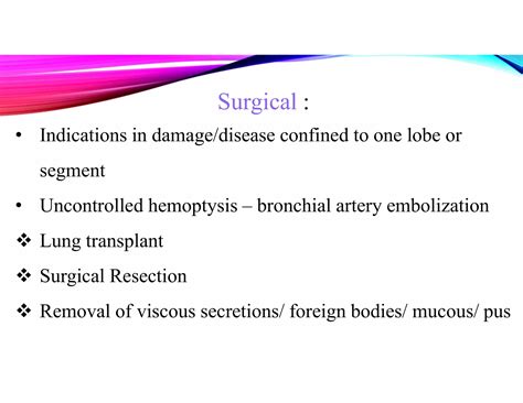 Bronchiectasis Ppt Pdf
