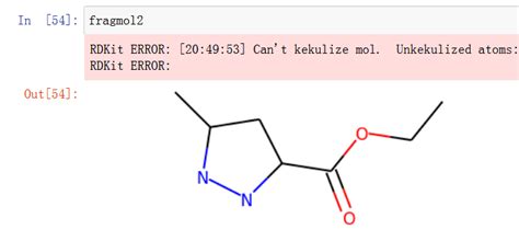 how to correct smiles of the fragment mol · issue 3160 · rdkit rdkit · github