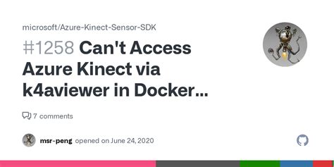 Cant Access Azure Kinect Via K4aviewer In Docker Container · Issue 1258 · Microsoftazure