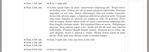 Tabularx Splitting Content Of Itemize Items Into Two Columns TeX